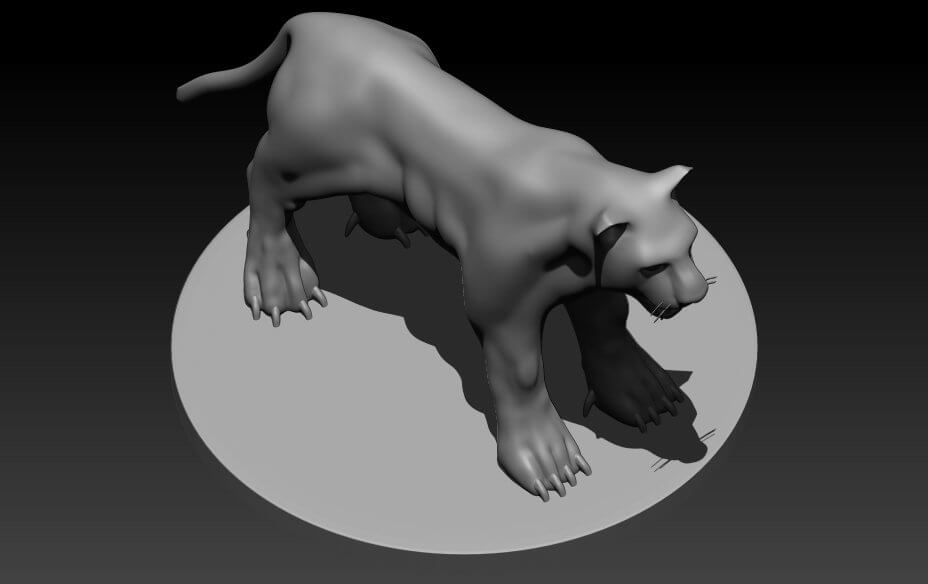 Black Leopard - 3D Model by elitemodelry