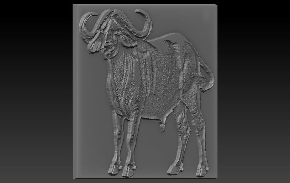 Buffalo Relief - 3D Model by elitemodelry