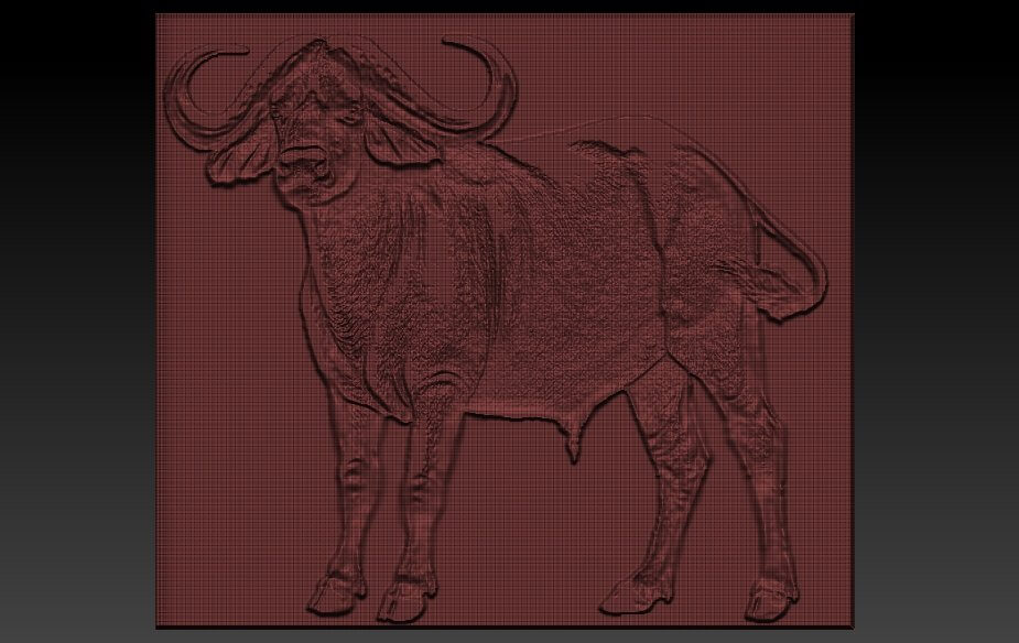 Buffalo Relief - 3D Model by elitemodelry
