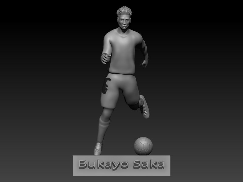 Bukayo Saka - 3D Model by elitemodelry