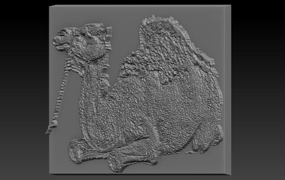 Camel Relief - 3D Model by elitemodelry