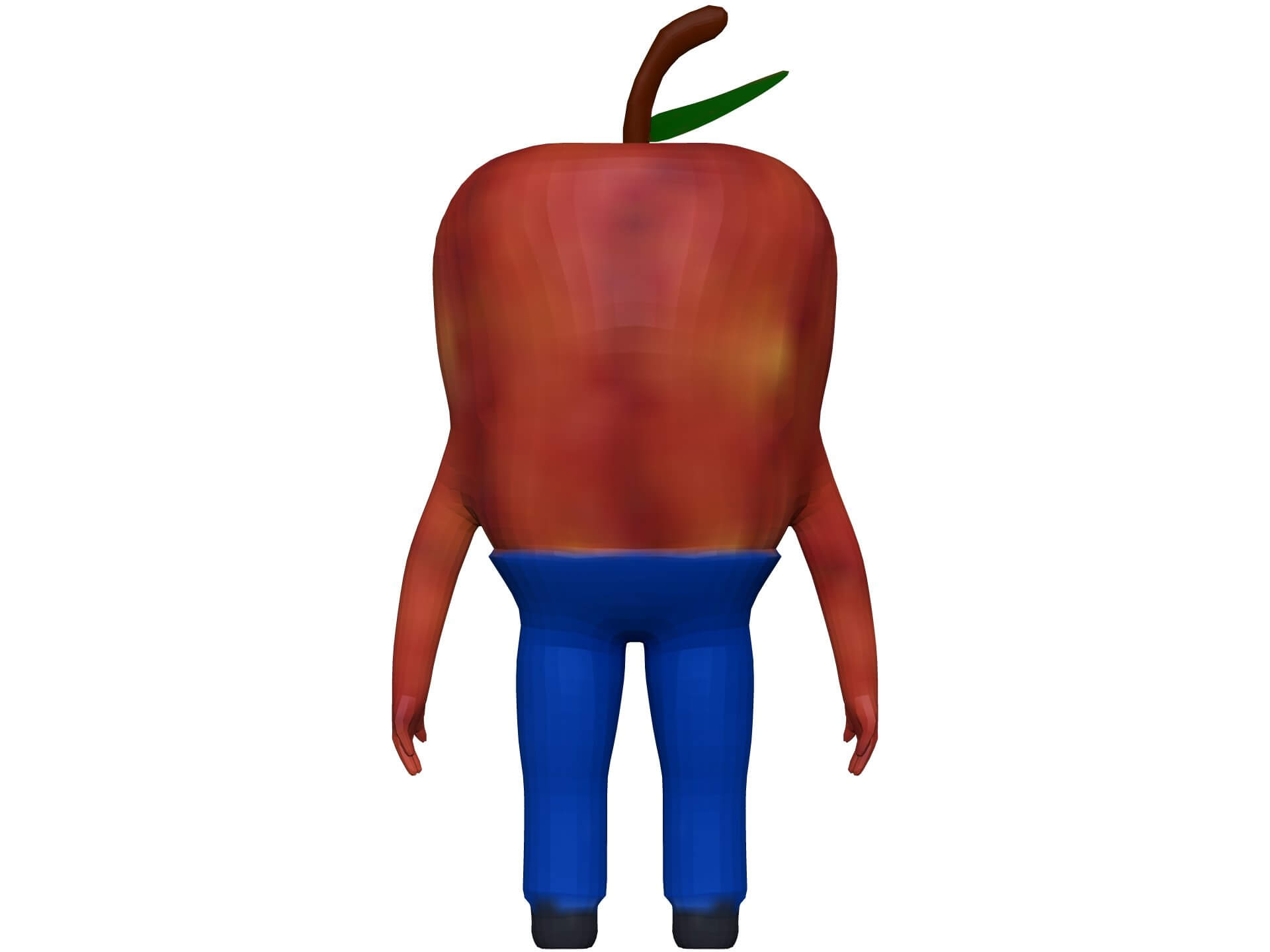 Cartoon Apple - 3D Model by elitemodelry