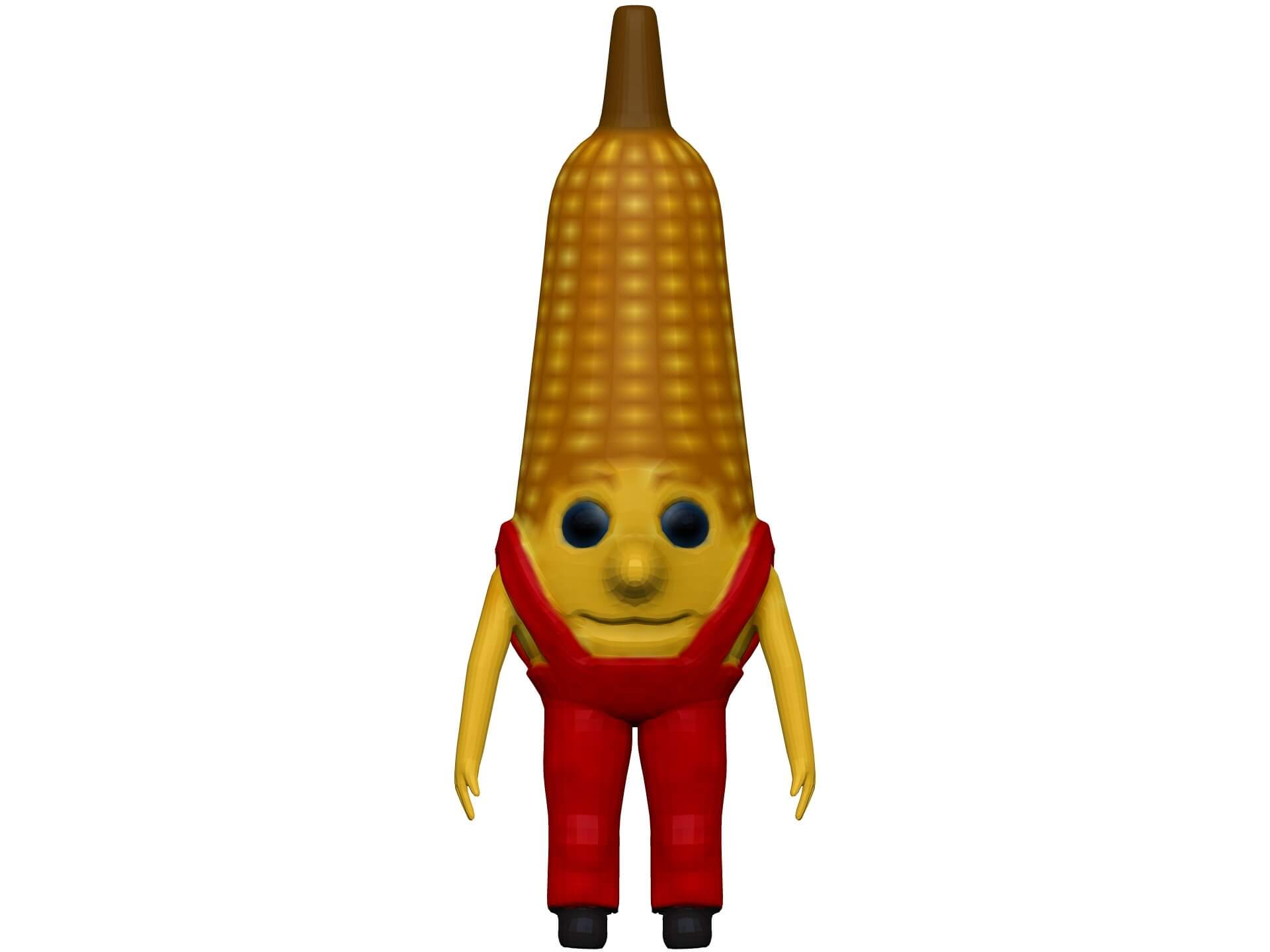 Cartoon Corn - 3D Model by elitemodelry