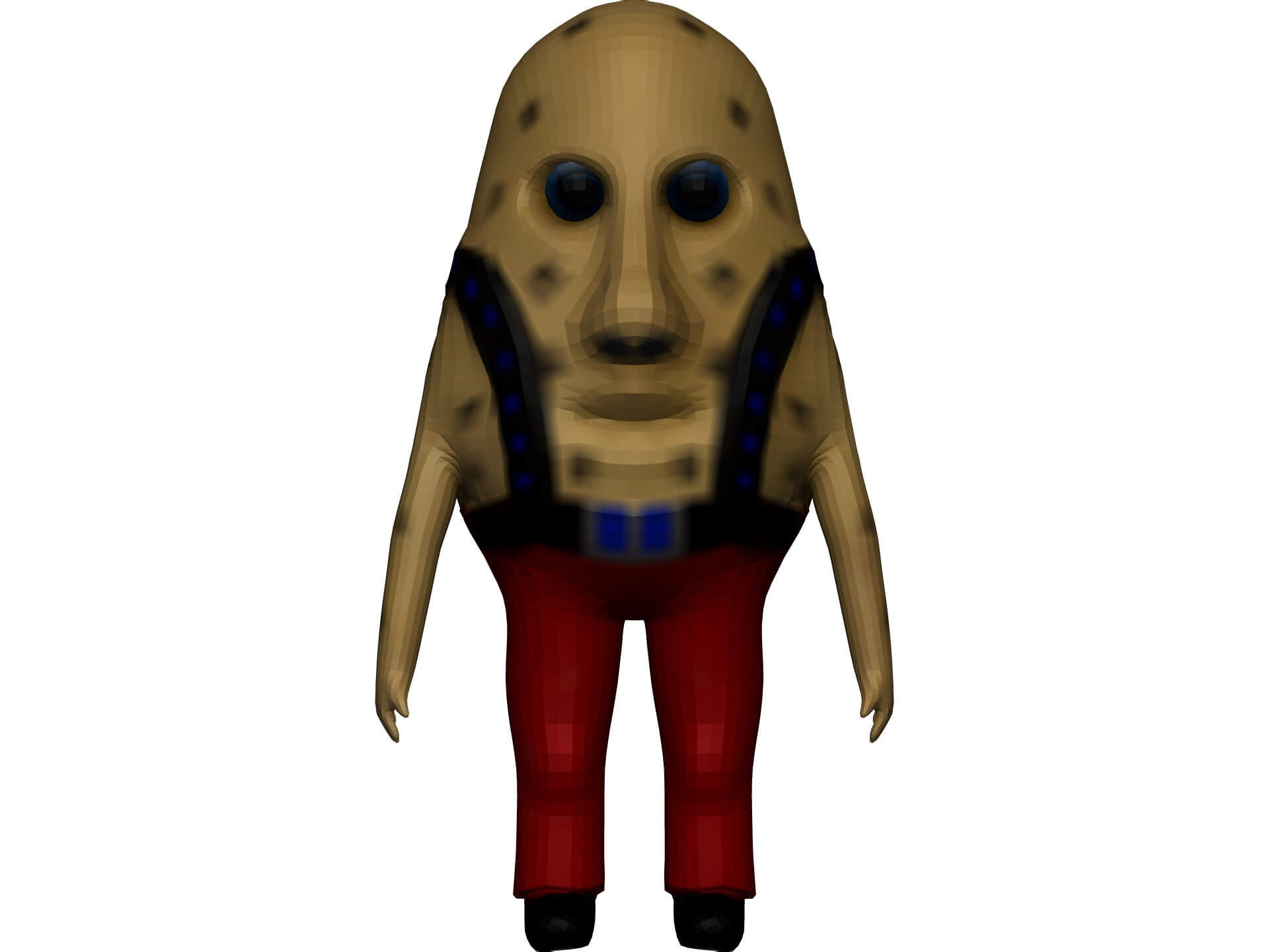 Cartoon Potato - 3D Model by elitemodelry