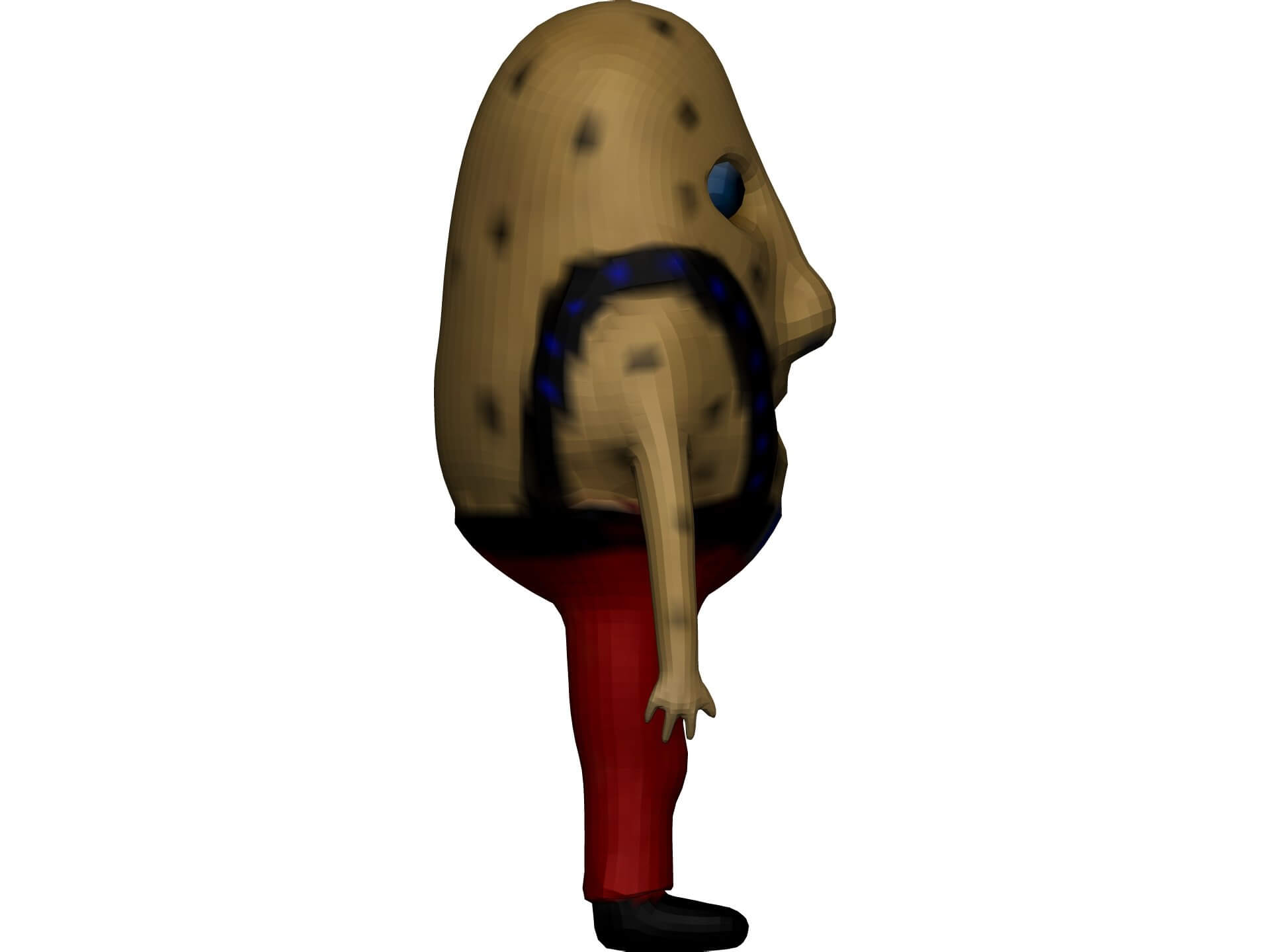 Cartoon Potato - 3D Model by elitemodelry