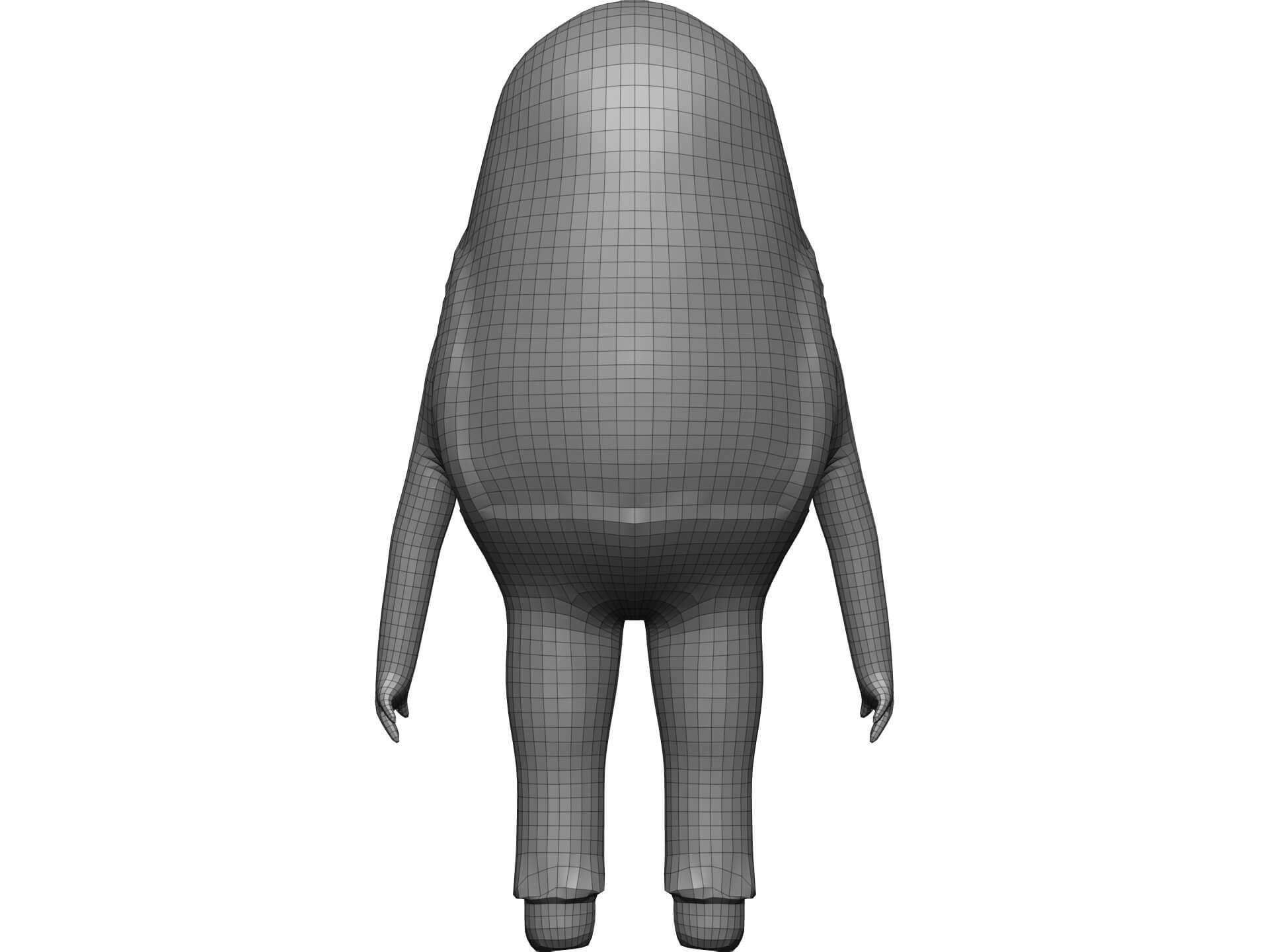 Cartoon Potato - 3D Model by elitemodelry