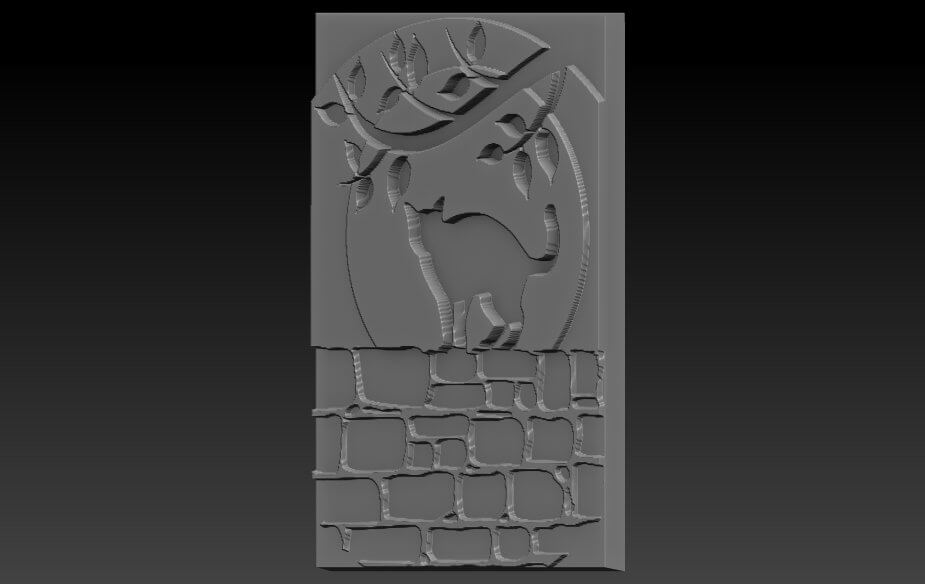 Cat Relief - 3D Print Model by elitemodelry