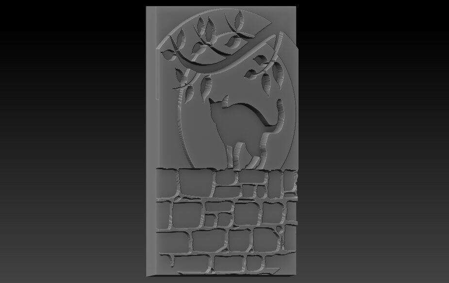 Cat Relief - 3D Print Model by elitemodelry