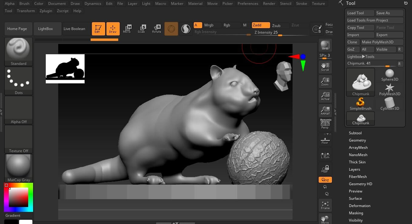 Chipmunk - 3D Model by elitemodelry