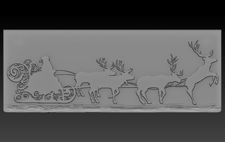 Christmas Relief - 3D Model by elitemodelry