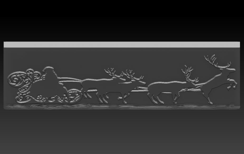 Christmas Relief - 3D Model by elitemodelry