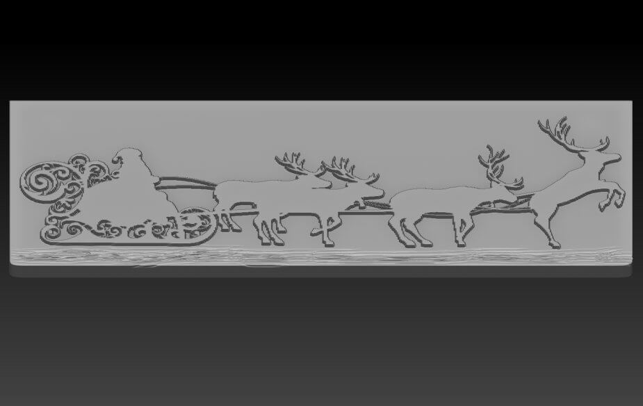 Christmas Relief - 3D Model by elitemodelry