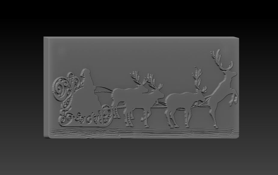 Christmas Relief - 3D Model by elitemodelry