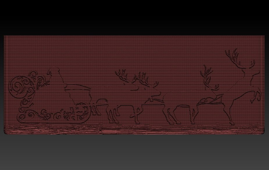 Christmas Relief - 3D Model by elitemodelry