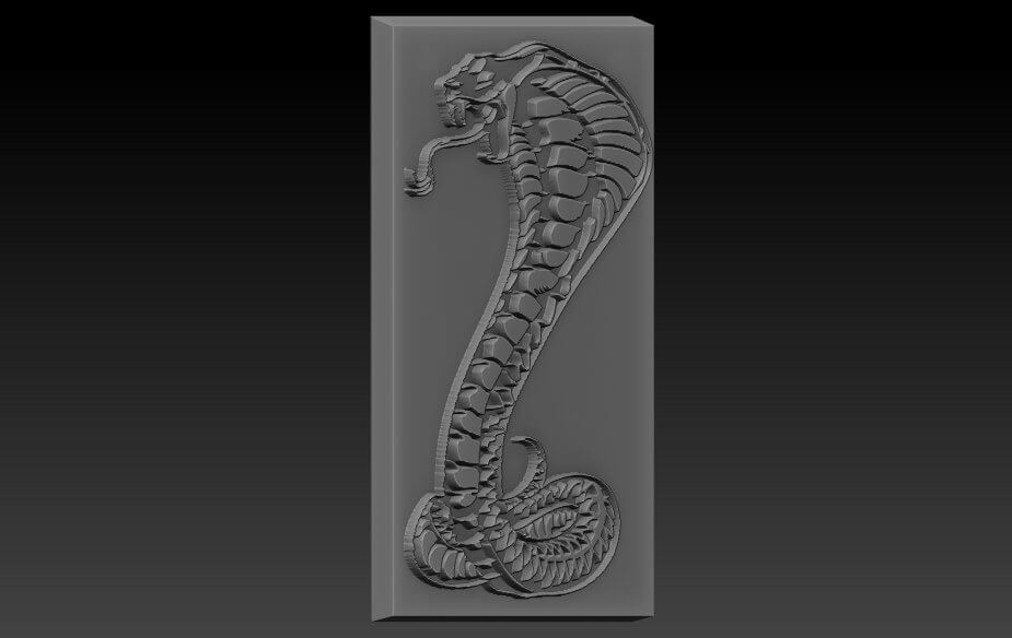 Cobra Snake Relief - 3D Model by elitemodelry
