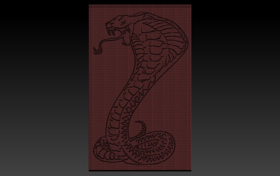 Cobra Snake Relief - 3D Model by elitemodelry