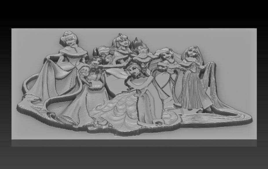 Disney Princess Relief - 3D Print Model by elitemodelry