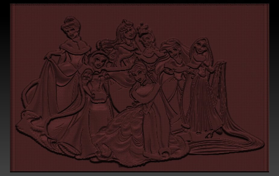 Disney Princess Relief - 3D Print Model by elitemodelry