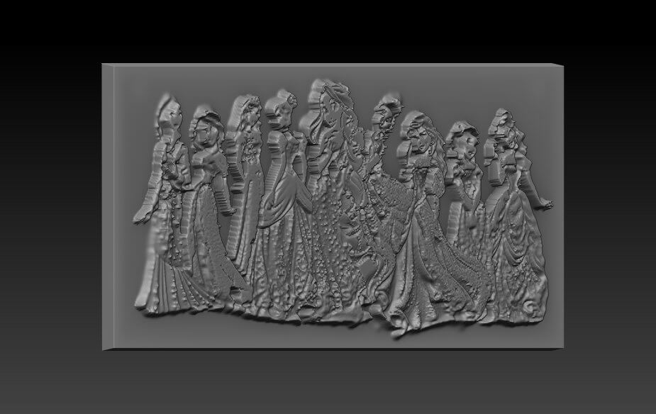 Disney Princess Relief - 3D Model by elitemodelry