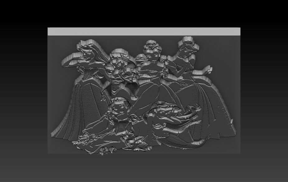 Disney Princess Relief - 3D Print Model by elitemodelry