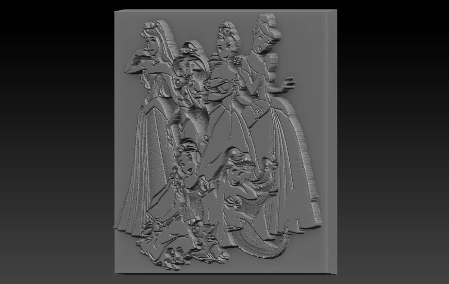 Disney Princess Relief - 3D Print Model by elitemodelry