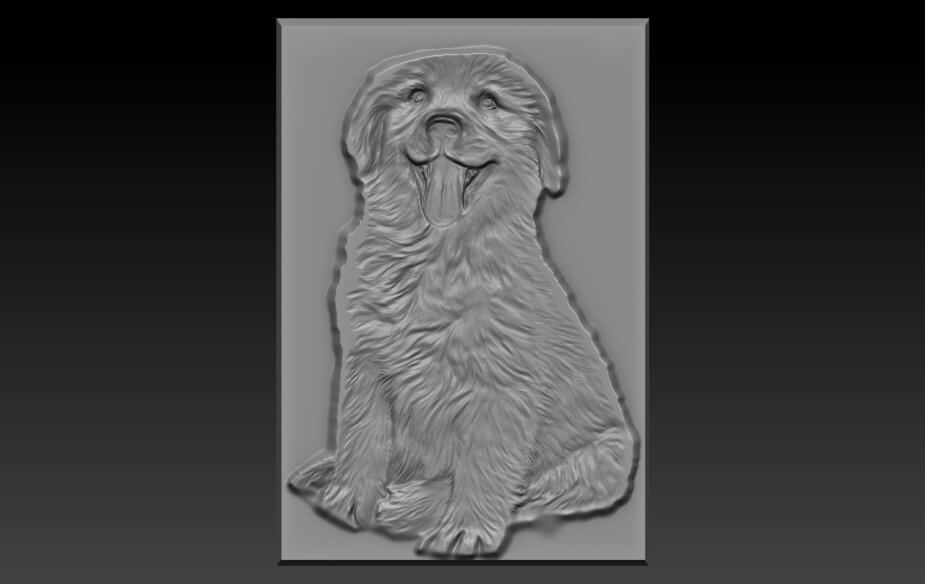 Dog Relief - 3D Model by elitemodelry