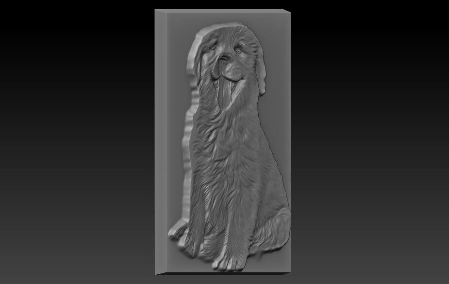 Dog Relief - 3D Model by elitemodelry