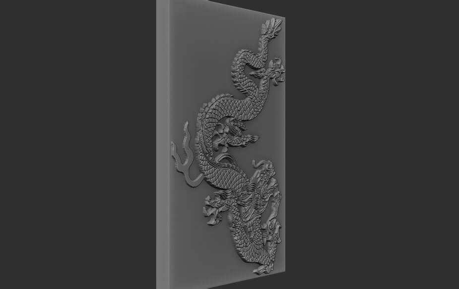 Dragon Relief - 3D Model by elitemodelry