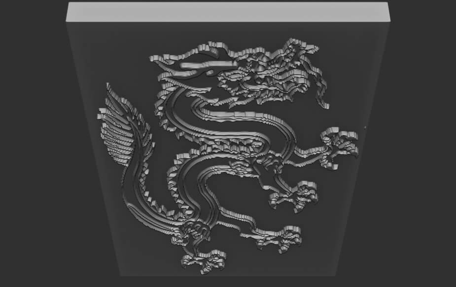 Dragon Relief - 3D Print Model by elitemodelry