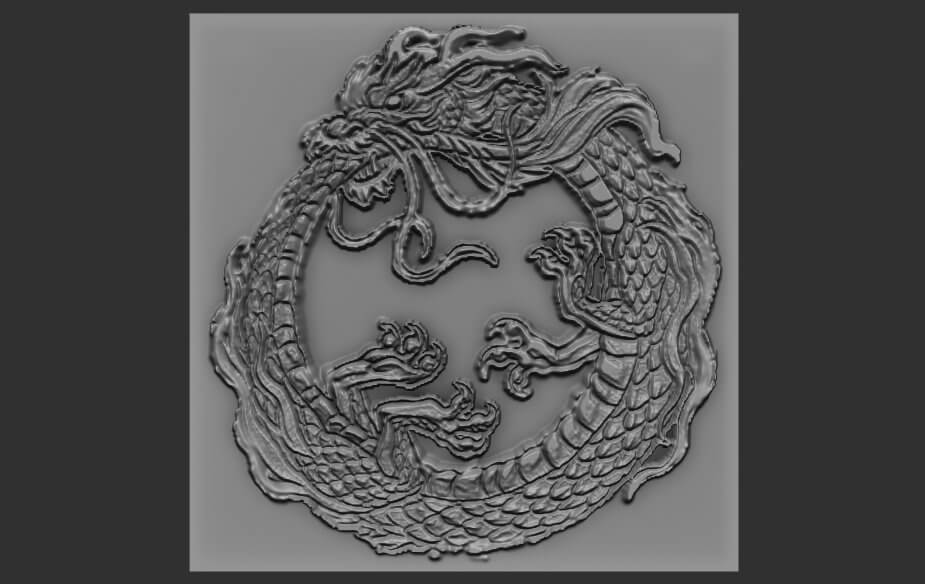 Dragon Relief - 3D Model by elitemodelry