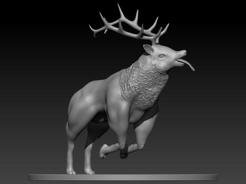 Elk - 3D Model by elitemodelry