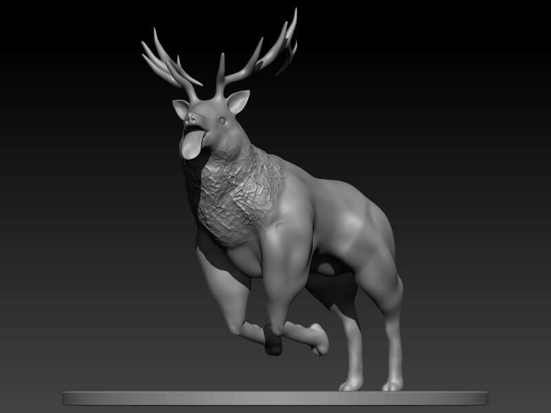Elk - 3D Model by elitemodelry