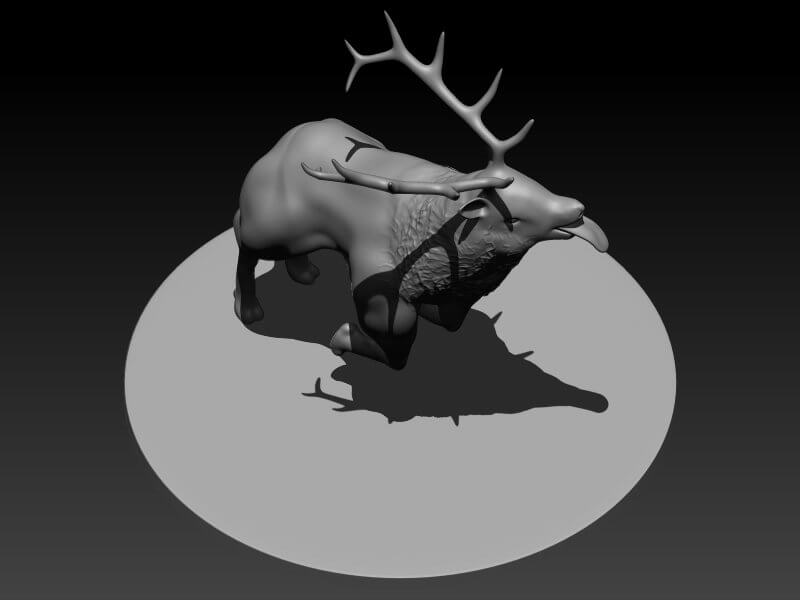 Elk - 3D Model by elitemodelry