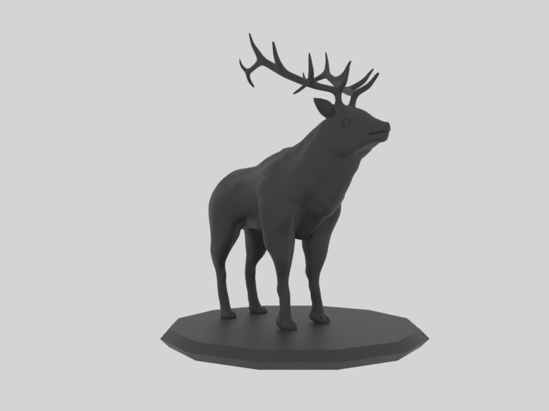 Elk - 3D Model by elitemodelry