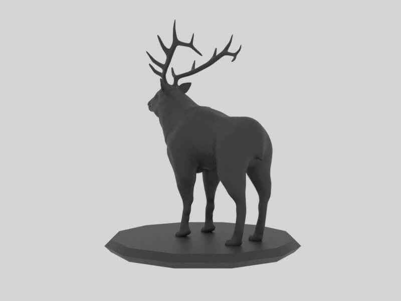 Elk - 3D Model by elitemodelry