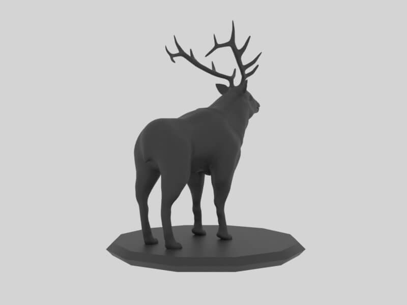 Elk - 3D Model by elitemodelry