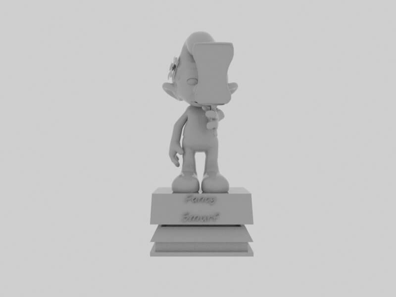 Fancy Smurf - 3D Model by elitemodelry