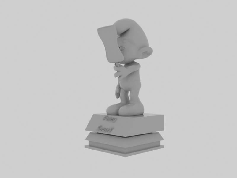Fancy Smurf - 3D Model by elitemodelry