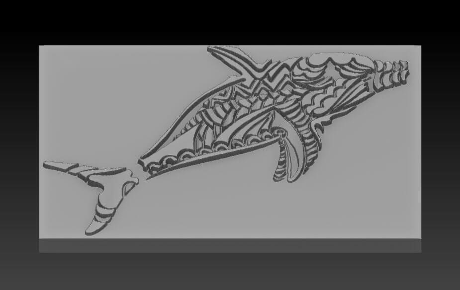 Fish Relief - 3D Print Model by elitemodelry