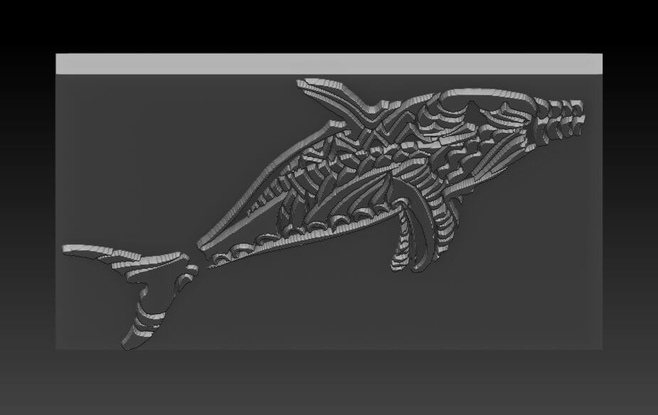 Fish Relief - 3D Print Model by elitemodelry