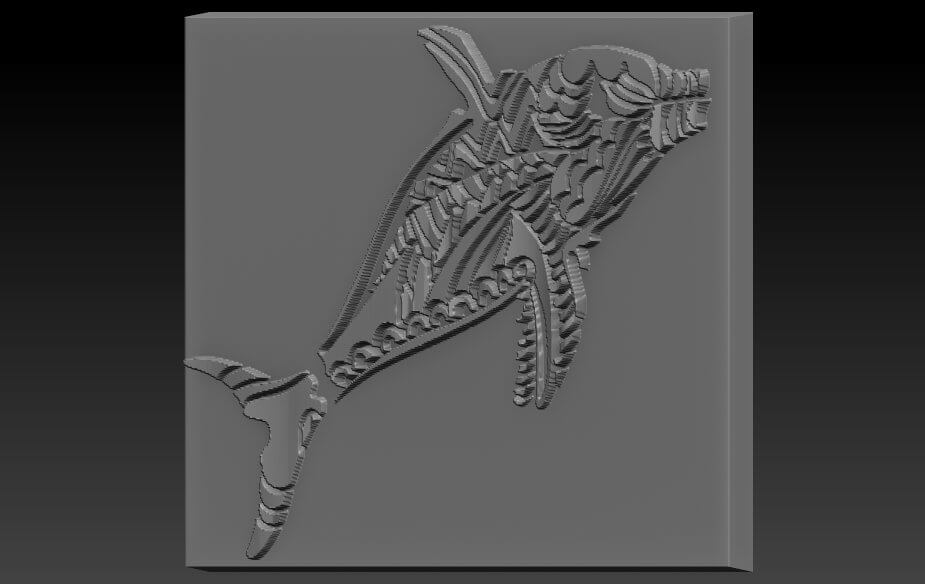 Fish Relief - 3D Print Model by elitemodelry