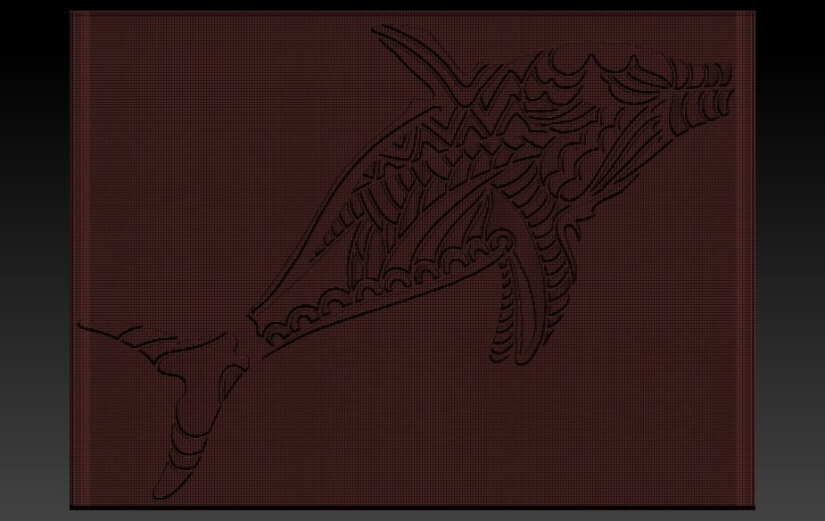 Fish Relief - 3D Print Model by elitemodelry