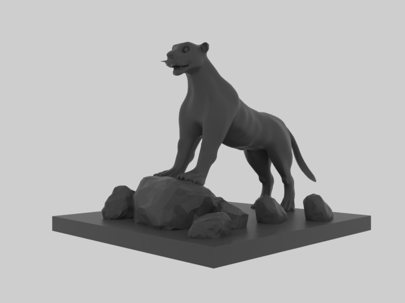 Florida Panther - 3D Model by elitemodelry