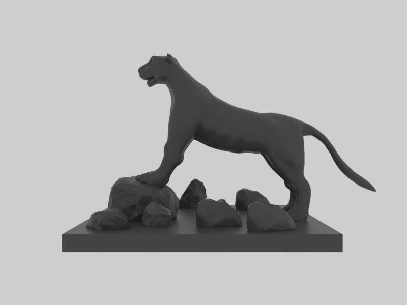 Florida Panther - 3D Model by elitemodelry