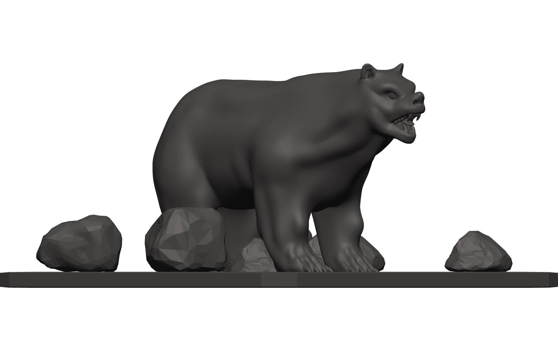 bear 3D Render, Digital Art by elitemodelry