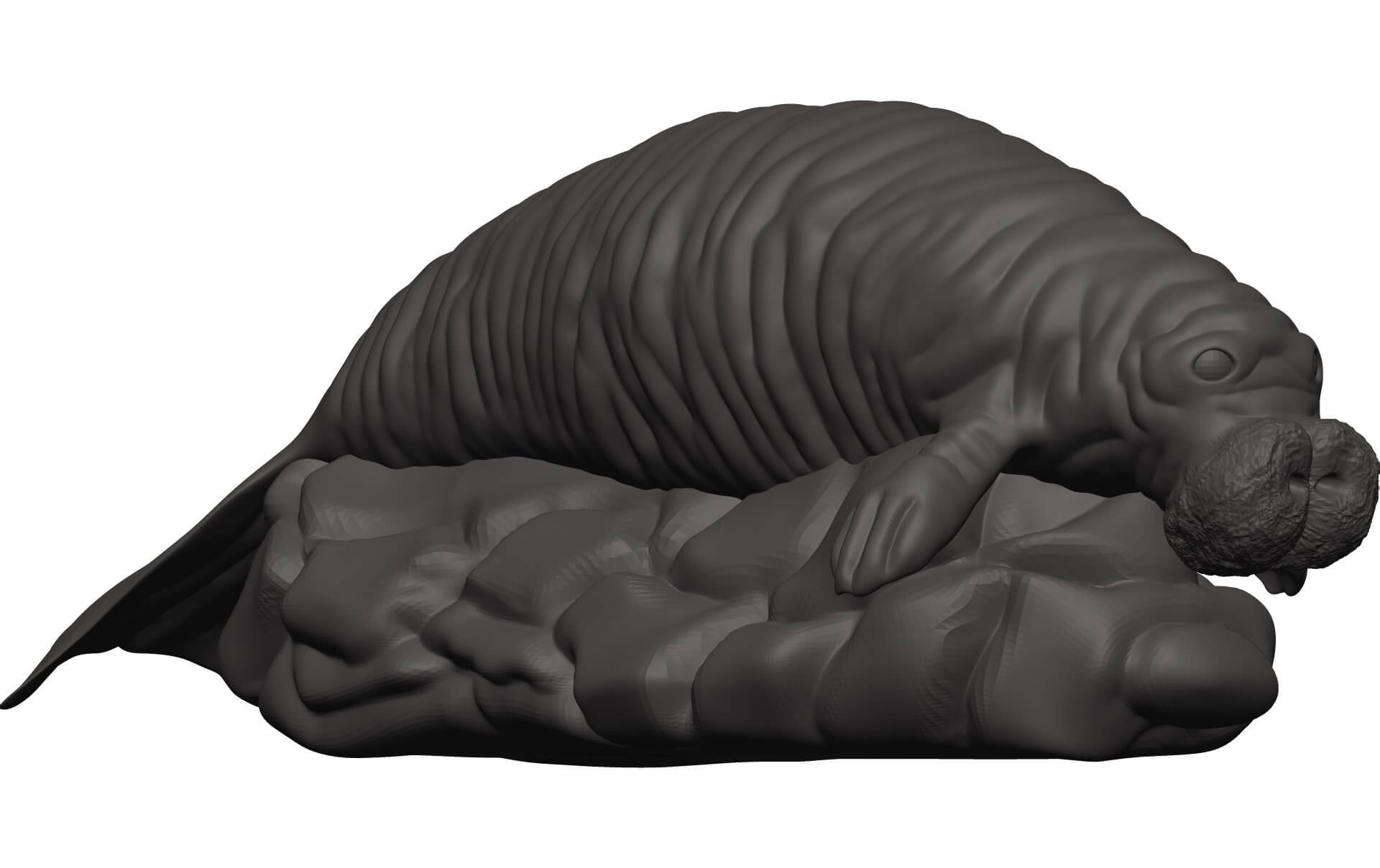 Manatee 3D Render, Digital Art by elitemodelry