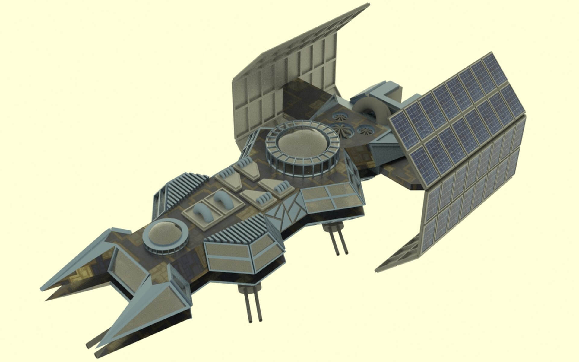 Spaceship 3D Render, Digital Art by elitemodelry