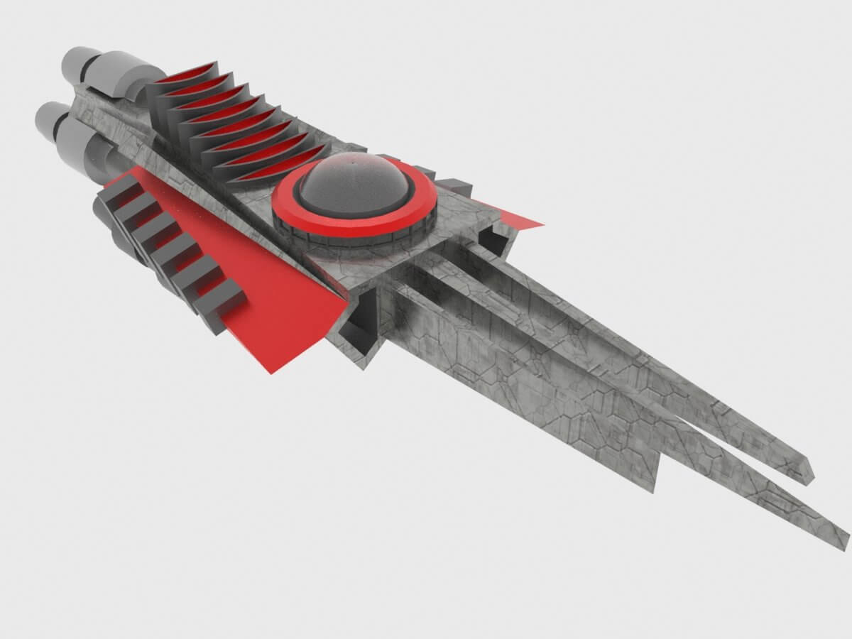 Spaceship 3D Render | RenderHub Gallery
