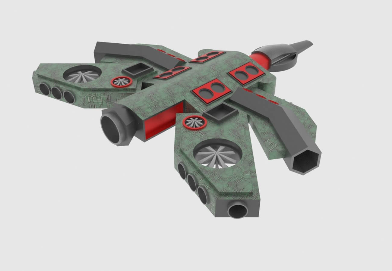 Spaceship 3D Render | RenderHub Gallery