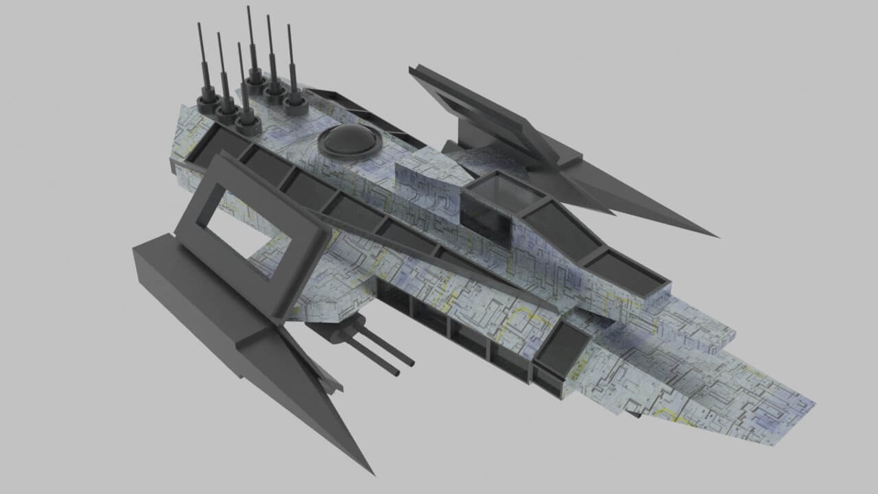 Spaceship 3D Render | RenderHub Gallery